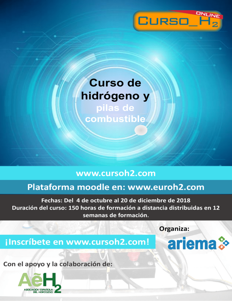 Curso de Hidrógeno y Pilas de Combustible Online