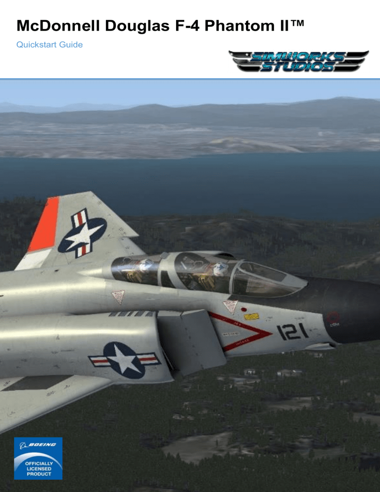 F-4 Phantom II Quickstart Guide for FSX:SE