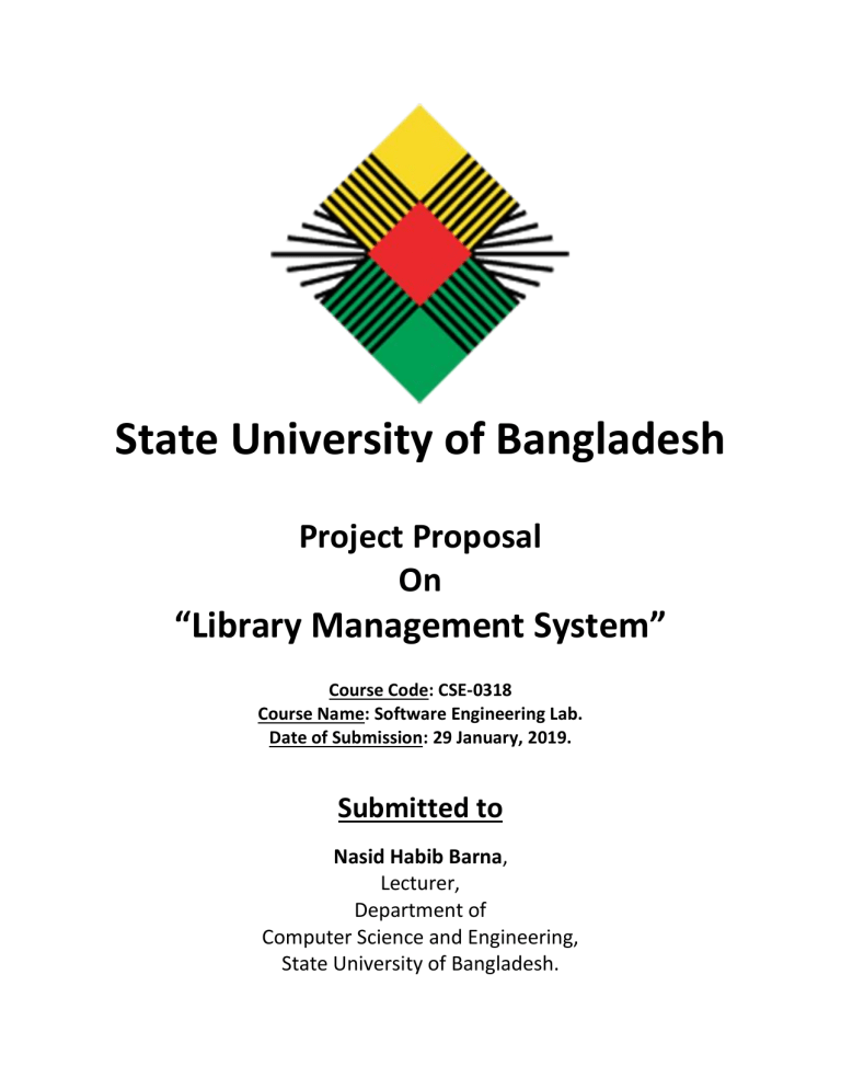 Library Management System Project Proposal