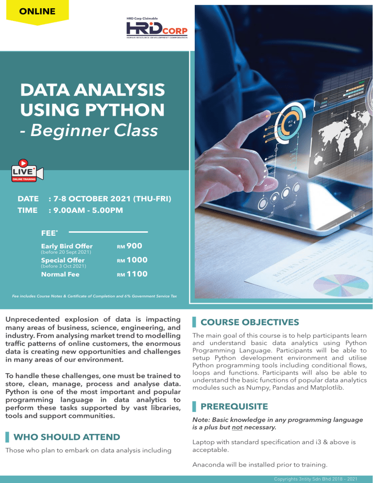 Data Analysis Using Python Beginner Class