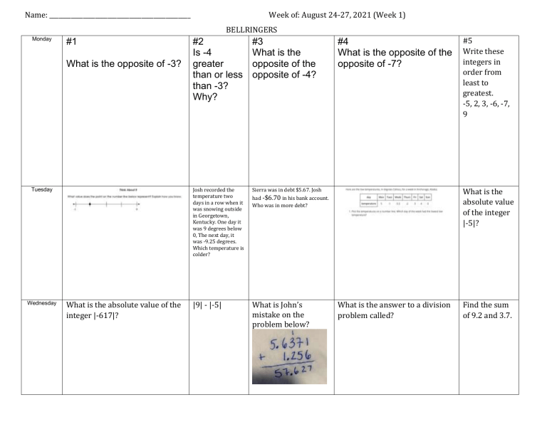 BR Week 1