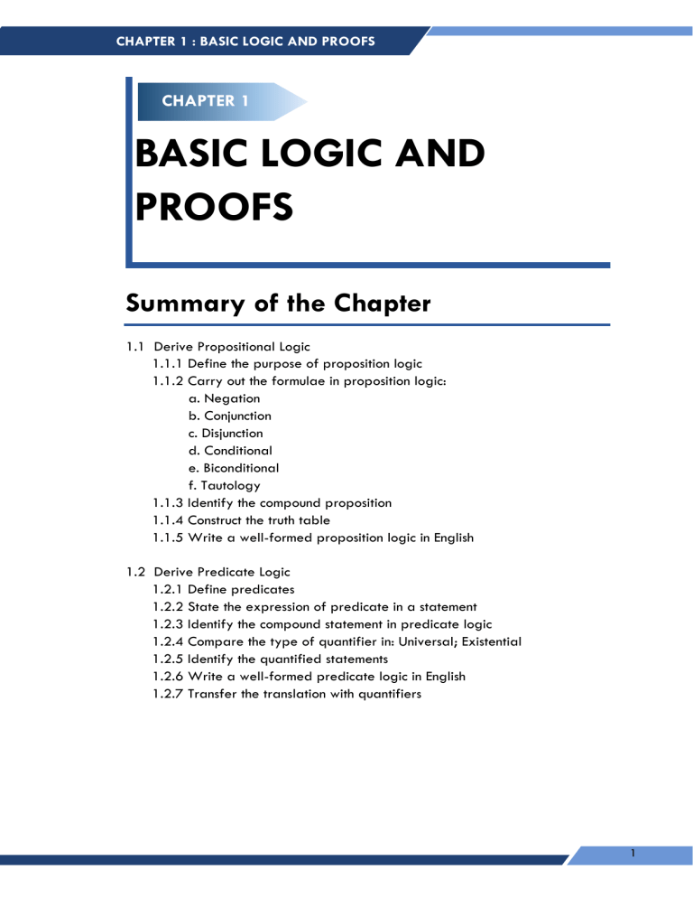 Notes Chapter 1 Discrete Mathematics