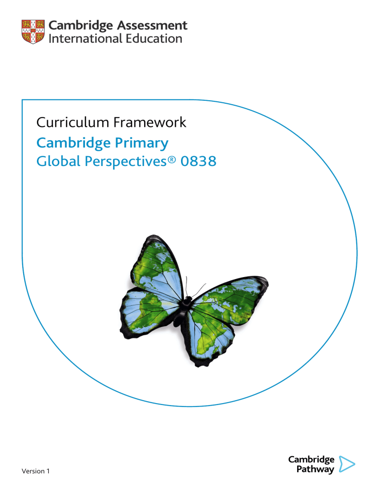Cambridge Primary Global Perspectives 0838 