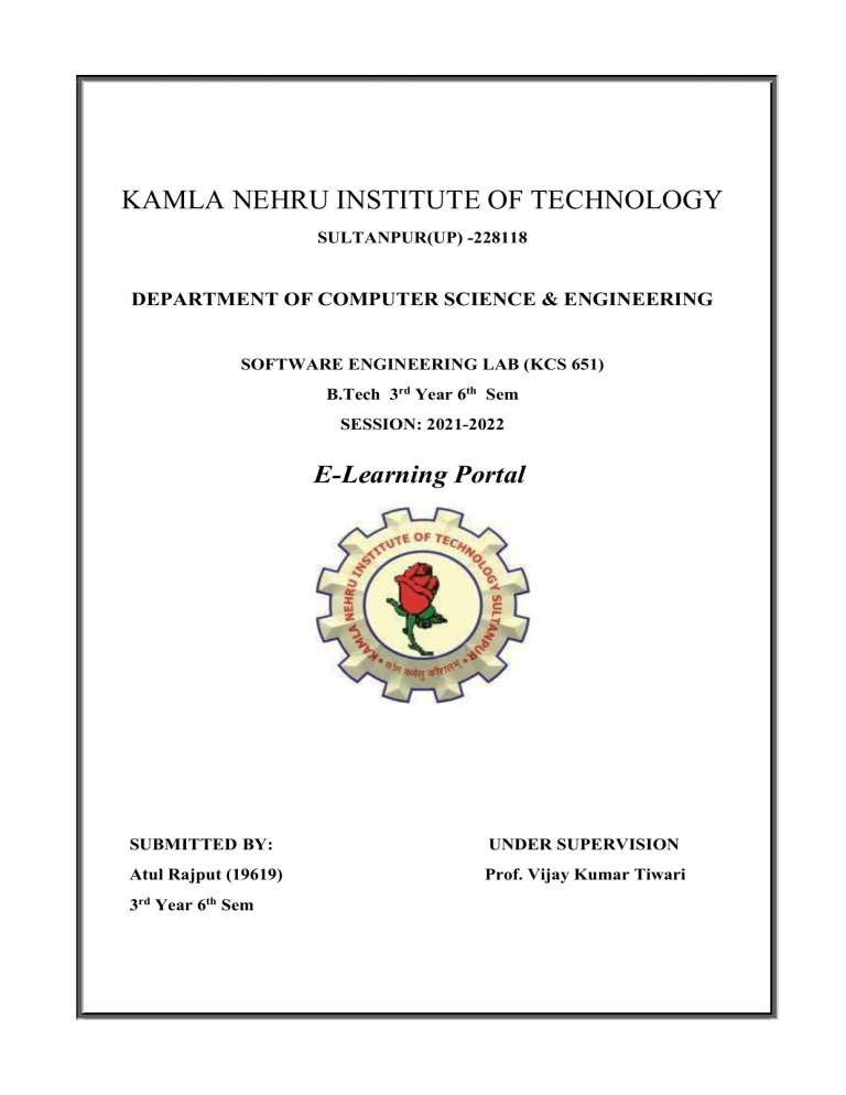 Software Engineering Lab Document