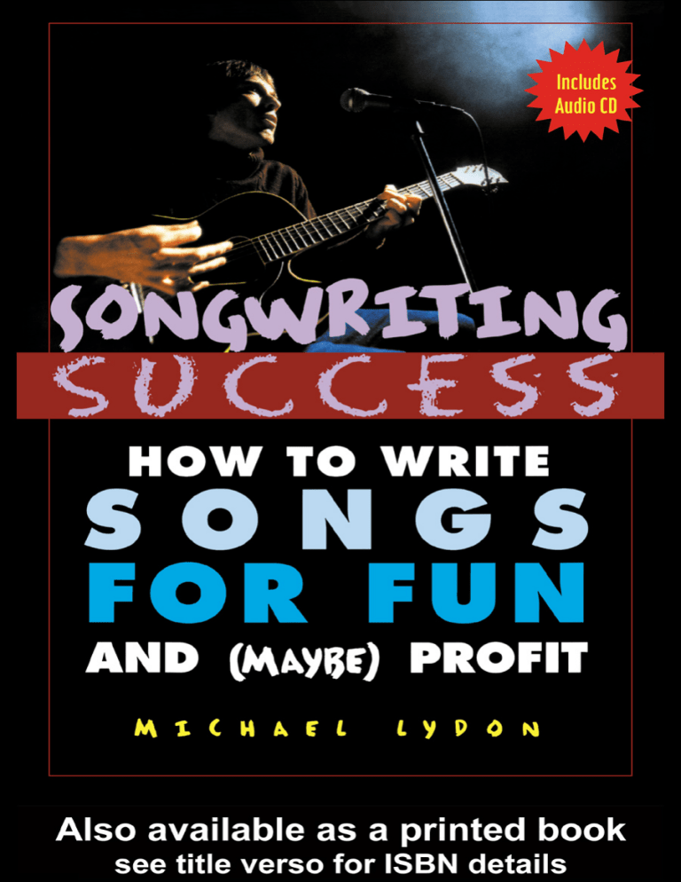  Michael Lydon Songwriting Success How To Write z lib 