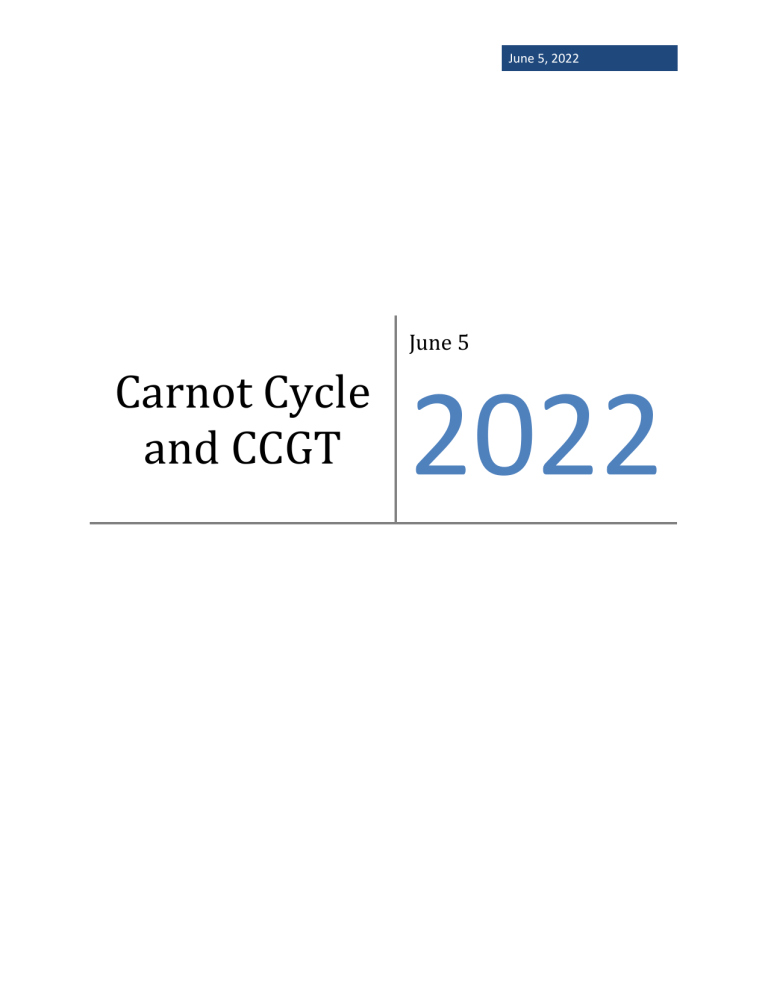 Carnot Cycle & CCGT Efficiency Explained