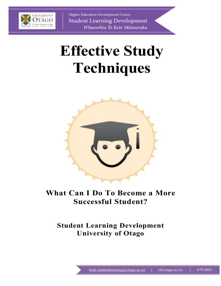 Effective Study Techniques for University Students
