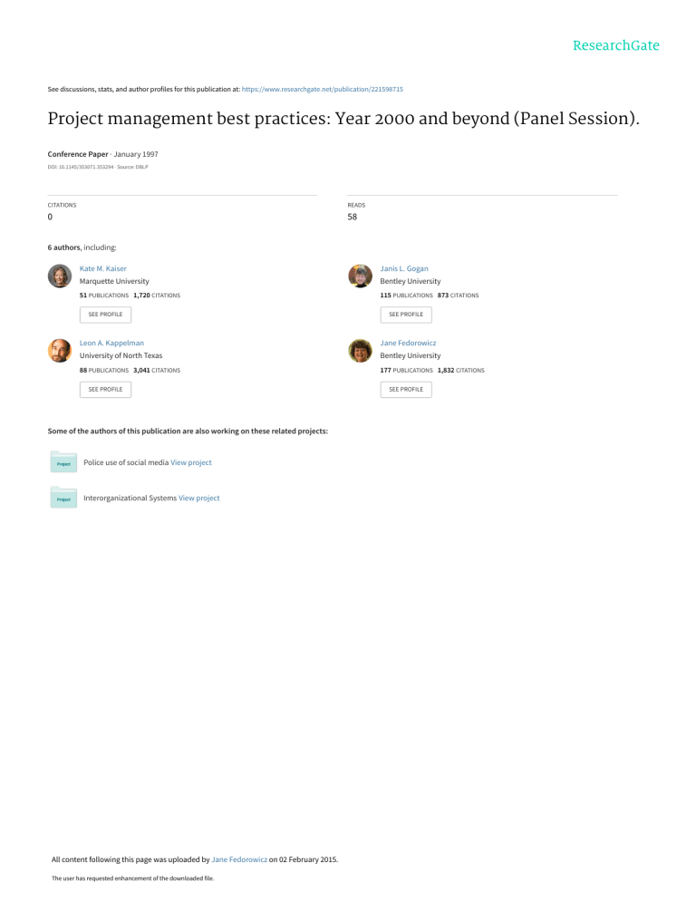 projectmanagementbestpracticesyear2000andbeyond