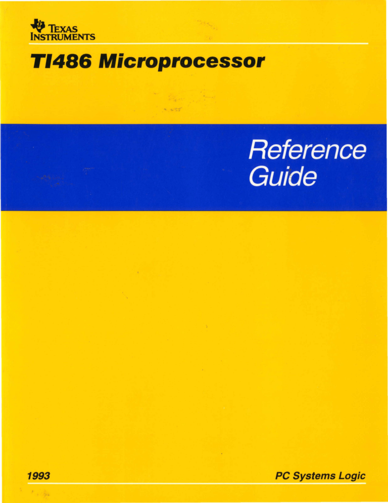 TI486 Microprocessor Reference Guide