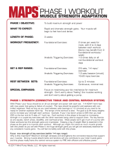 Chapter 1,2 THE PERSONAL TRAINING PROCESS