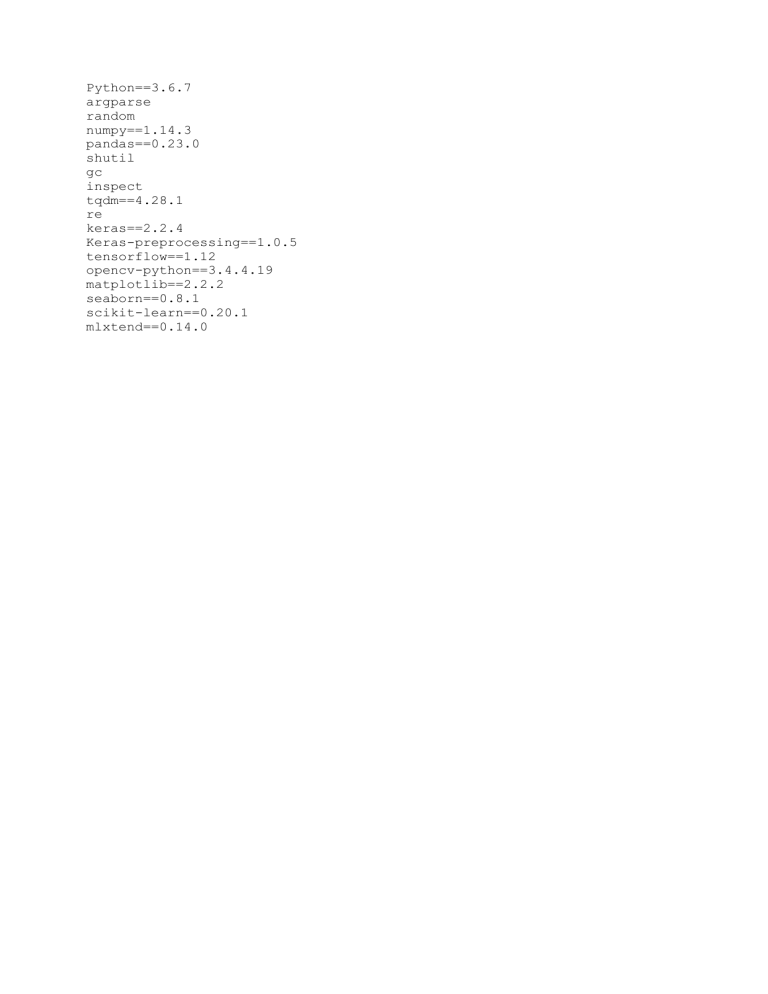 Requirements Requirements