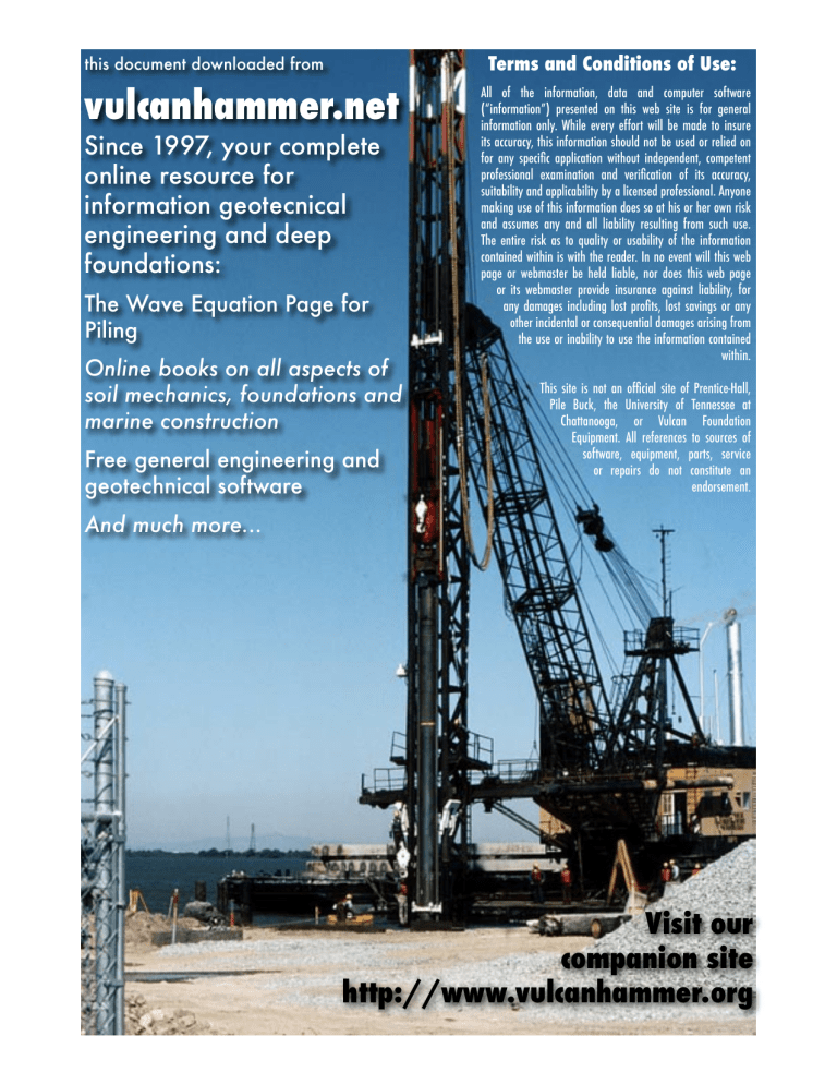 Subsurface Investigations: Geotechnical Site Characterization