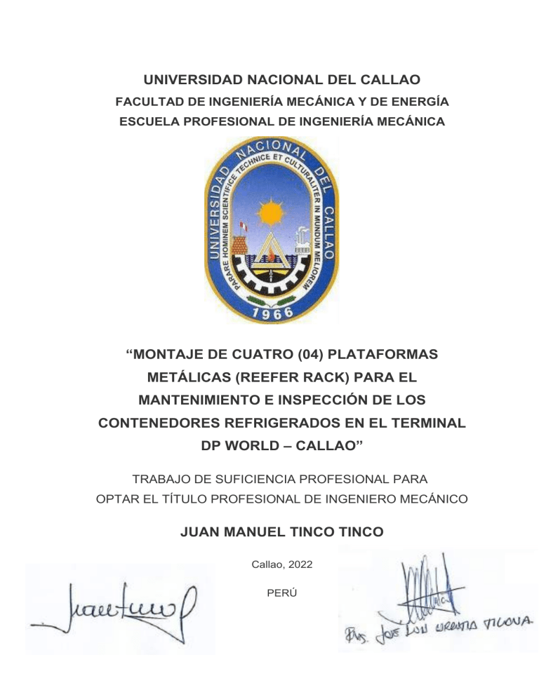 Montaje de Reefer Racks en DP World Callao