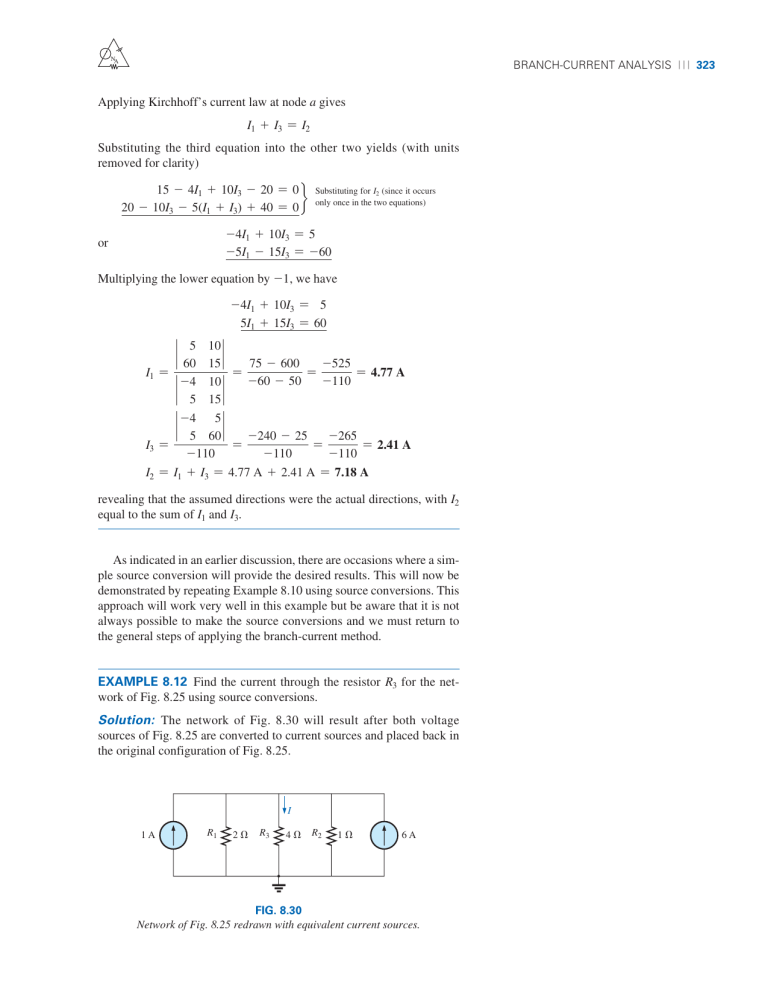 Branch-Current & Mesh Analysis: Electrical Circuit Solutions