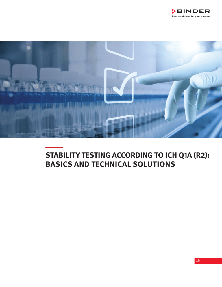 ICH Q1A (R2) Stability Testing: Basics & Technical Solutions