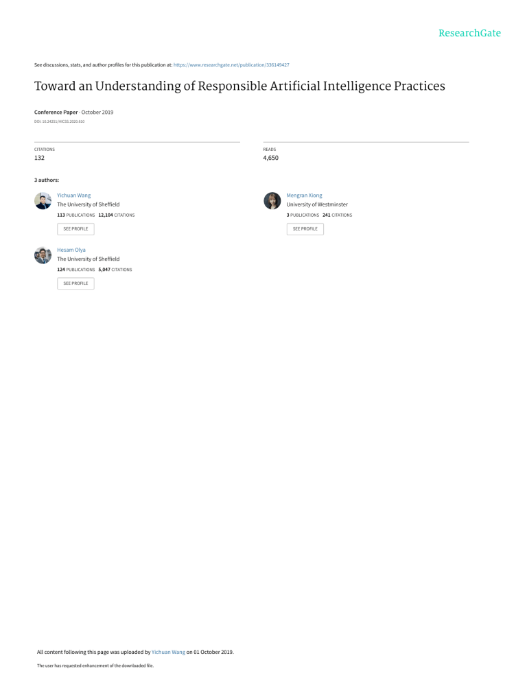 Responsible AI Practices: Understanding & Implementation