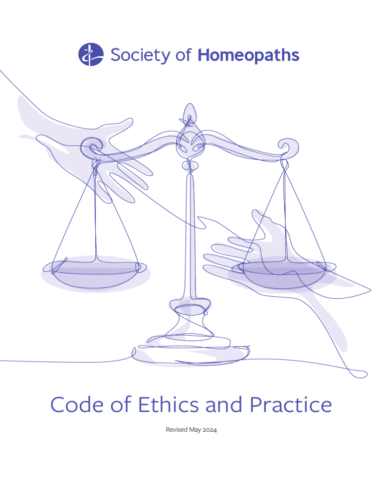 Homeopathy Code of Ethics & Practice | Society of Homeopaths