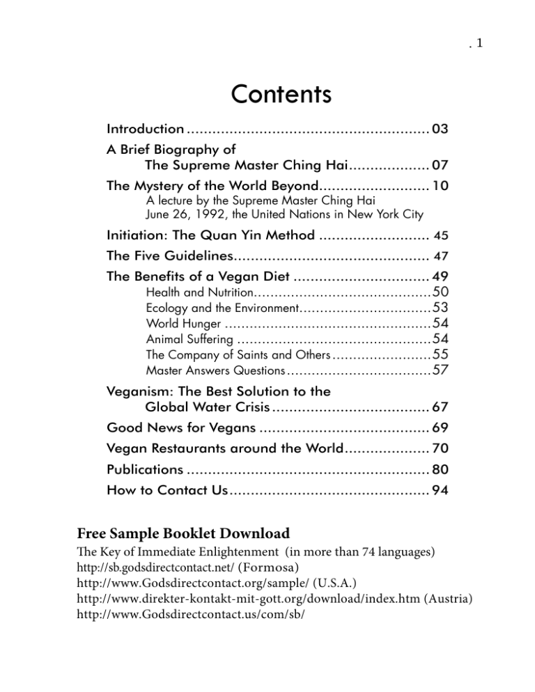 Supreme Master Ching Hai: Key to Immediate Enlightenment