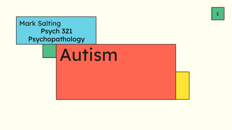 Autism Spectrum Disorder: Understanding & Reducing Stigma