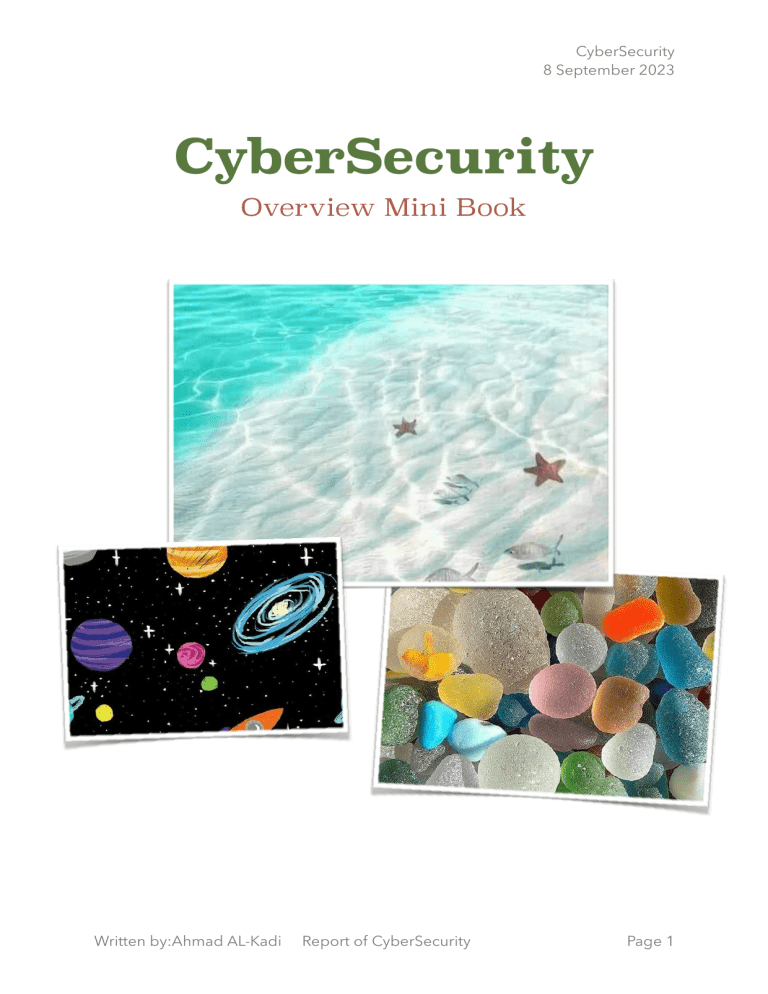 Cybersecurity Overview: Threats, CIA Triad, & Security Elements