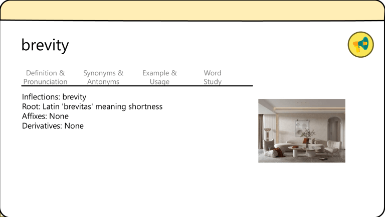 Brevity & Concise Vocabulary: Definitions, Synonyms, Usage