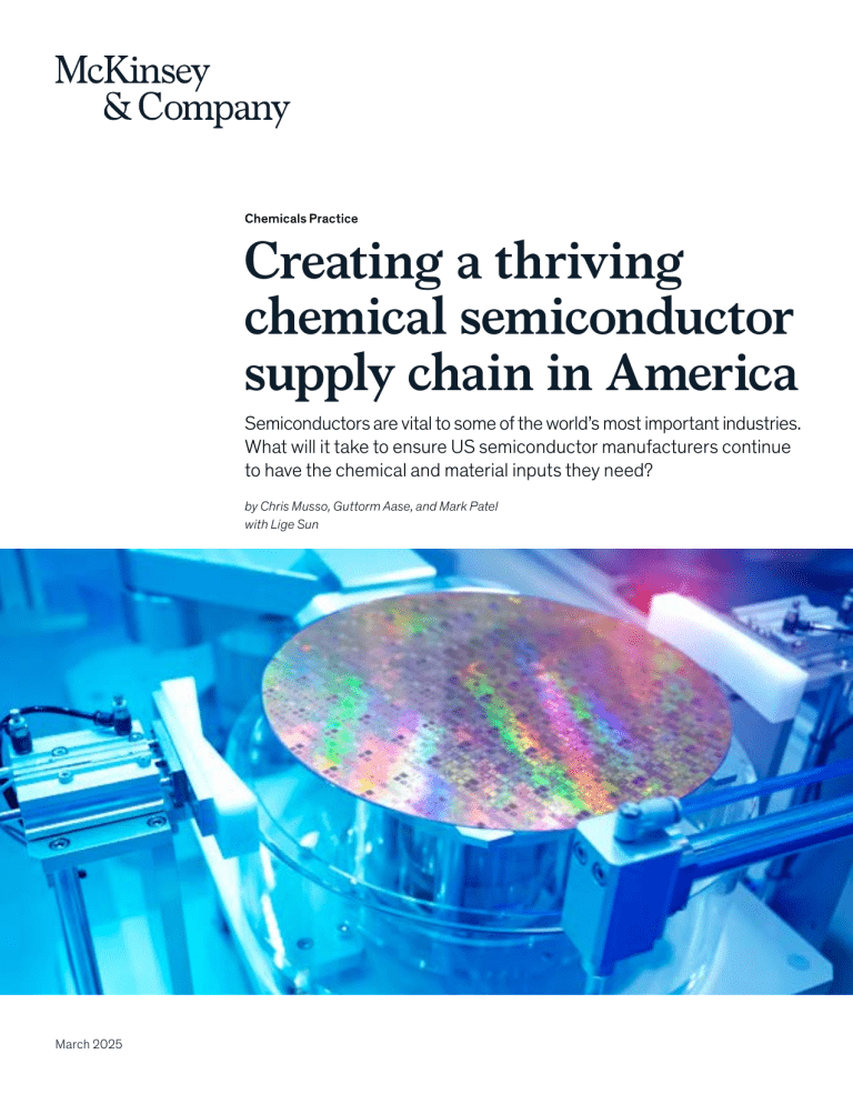 US Chemical Semiconductor Supply Chain Analysis 2025