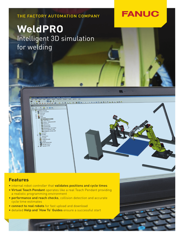 FANUC WeldPRO: 3D Welding Simulation Software
