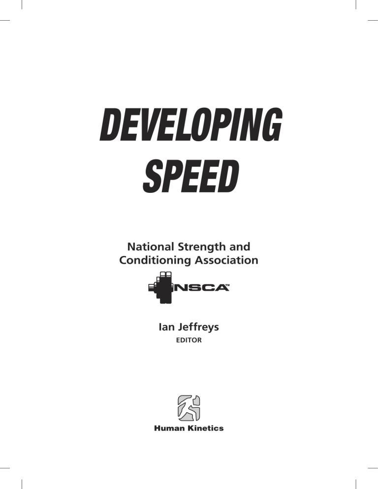 Developing Speed: Training for Athletes | NSCA