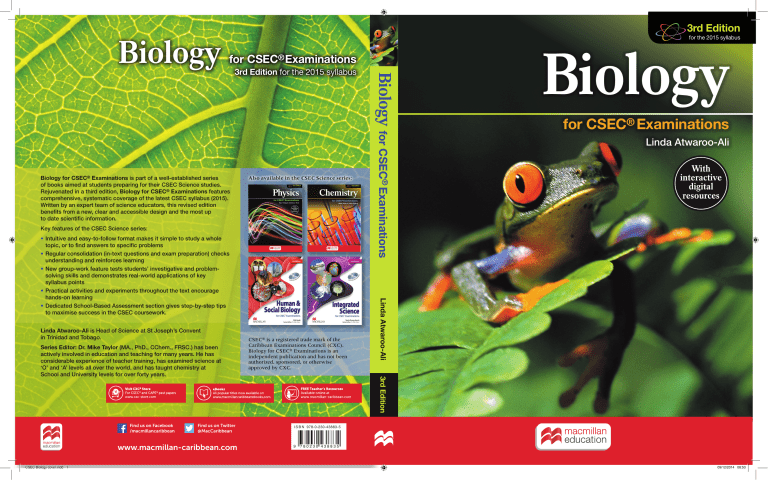 Biology for CSEC® Exams: 3rd Edition Textbook