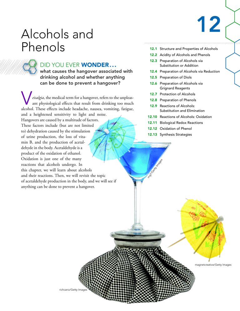 Alcohols and Phenols: Structure, Properties, and Reactions