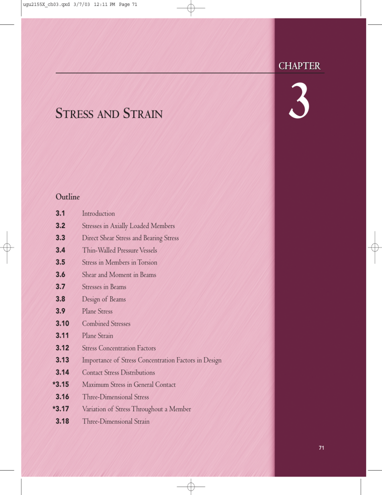 Stress and Strain: Textbook Chapter