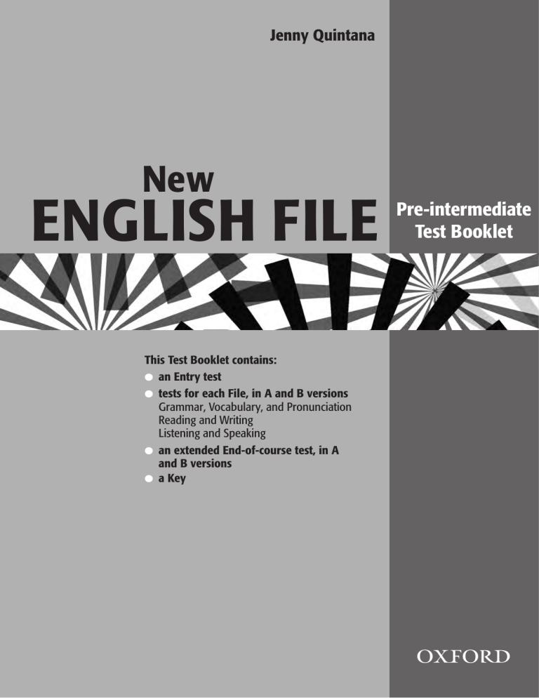 English file test booklet