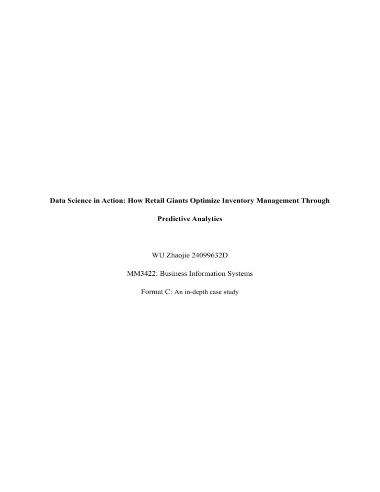 Data Science in Retail: Target's Inventory Optimization