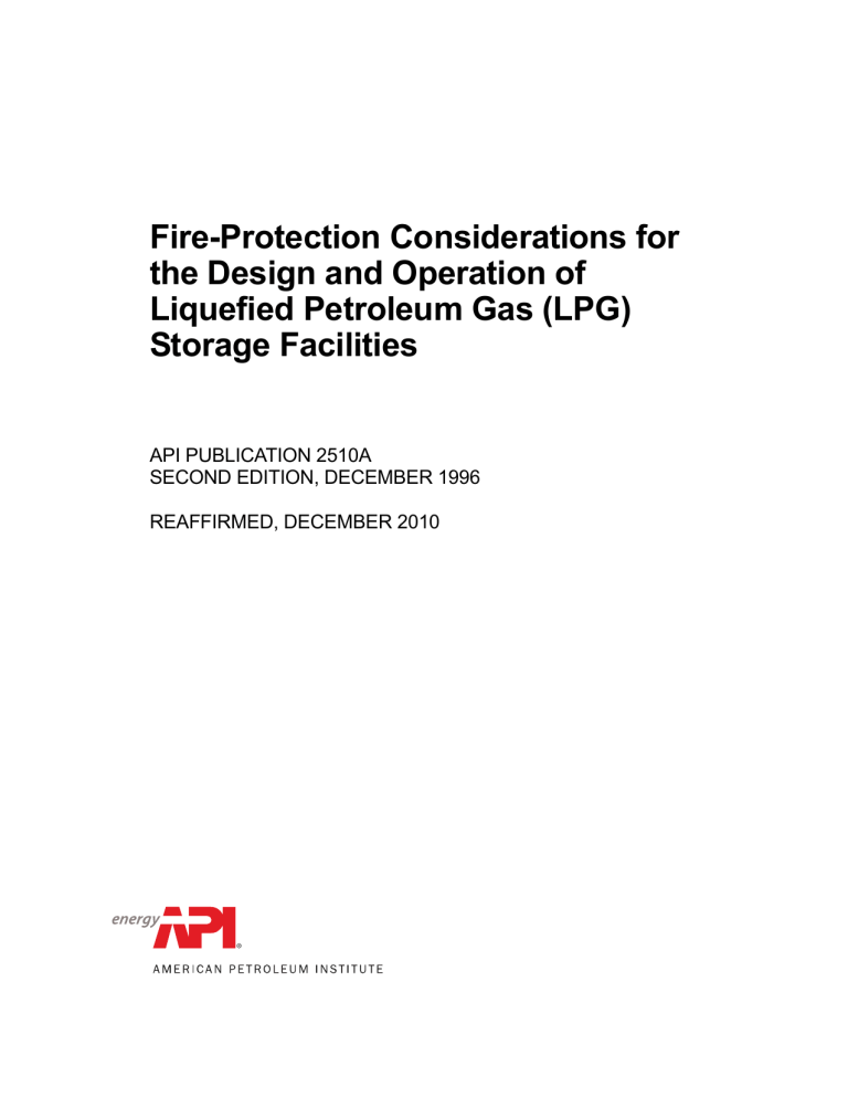 LPG Storage Fire Protection: Design & Operation Guide