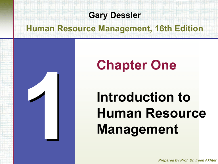 Introduction to Human Resource Management (HRM)