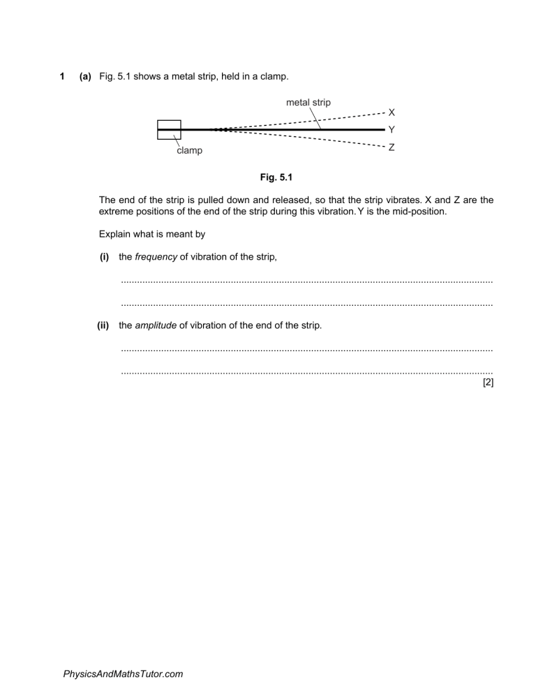 Physics Exam Paper: Waves and Sound