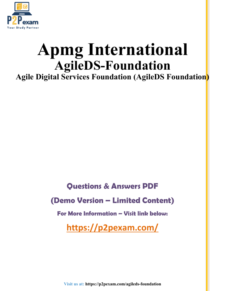 AgileDS Foundation: Questions & Answers (Demo)