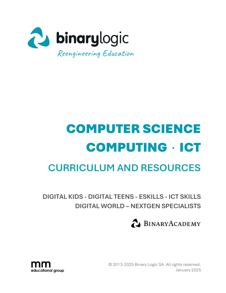 Computer Science & ICT Curriculum Resources | Binary Logic