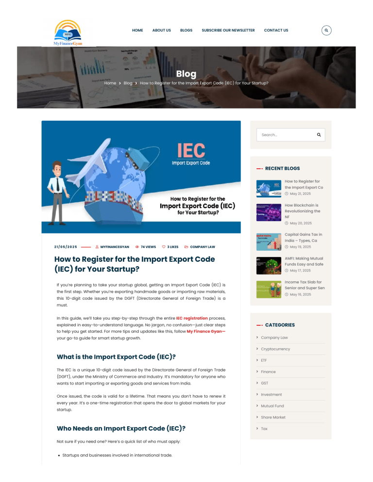 IEC Registration Guide for Startups in India