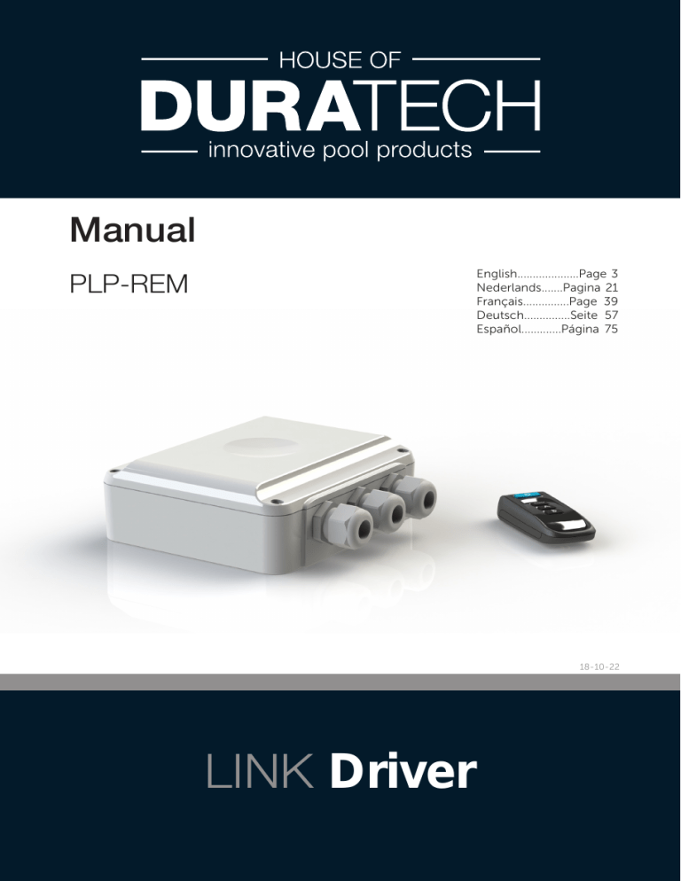 Manual PLP-REM LINK Driver: Guía de Instalación y Operación