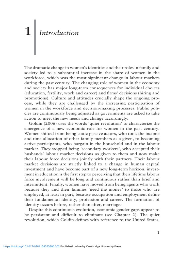 Gender Equality & Public Policy: An Introduction