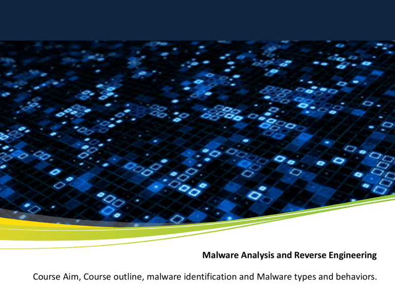 Malware Analysis & Reverse Engineering Course Overview
