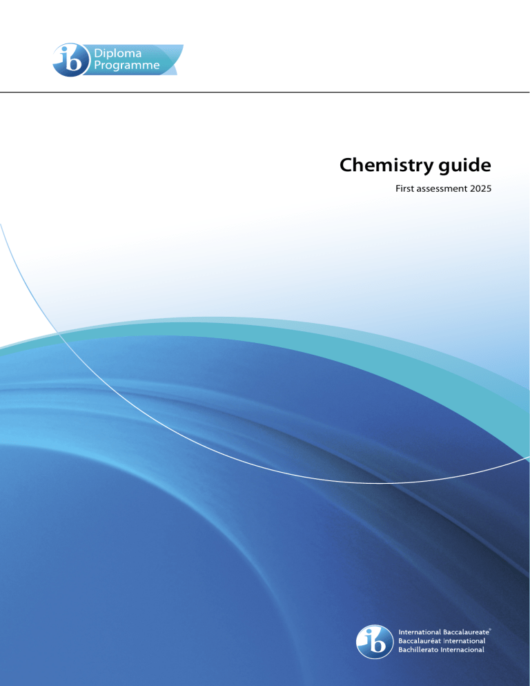 IB Chemistry Guide: First Assessment 2025