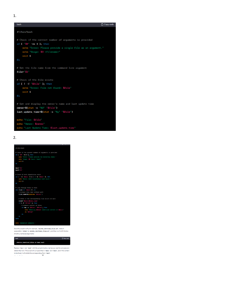 Linux Shell Script Examples