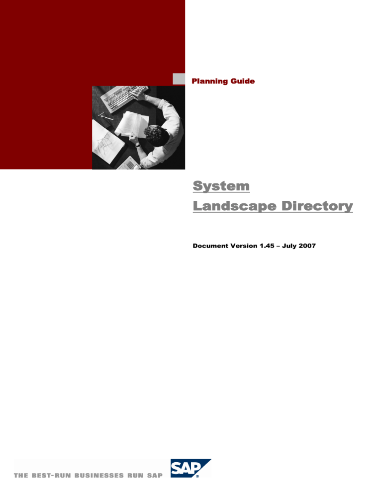 System Landscape Directory Planning Guide