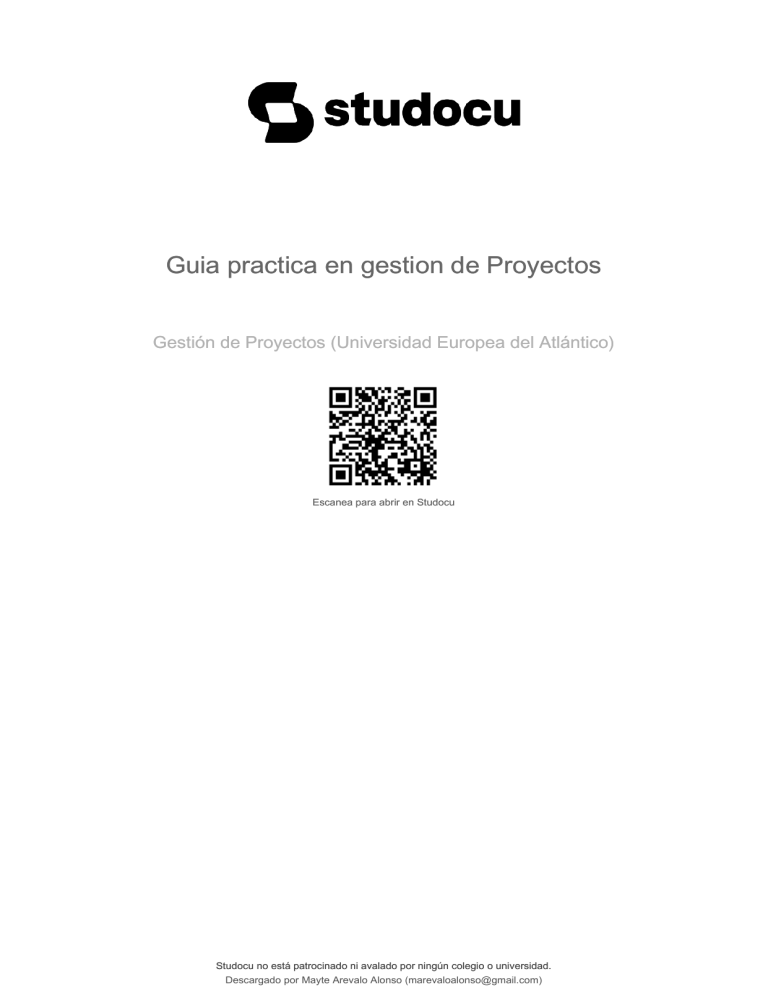 Guía Práctica en Gestión de Proyectos