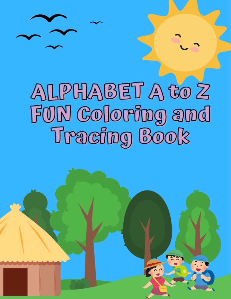 Alphabet Coloring & Tracing Book A-Z | Fun Learning