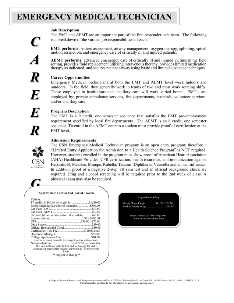 EMT/AEMT Career Guide: Job, Costs, and Requirements
