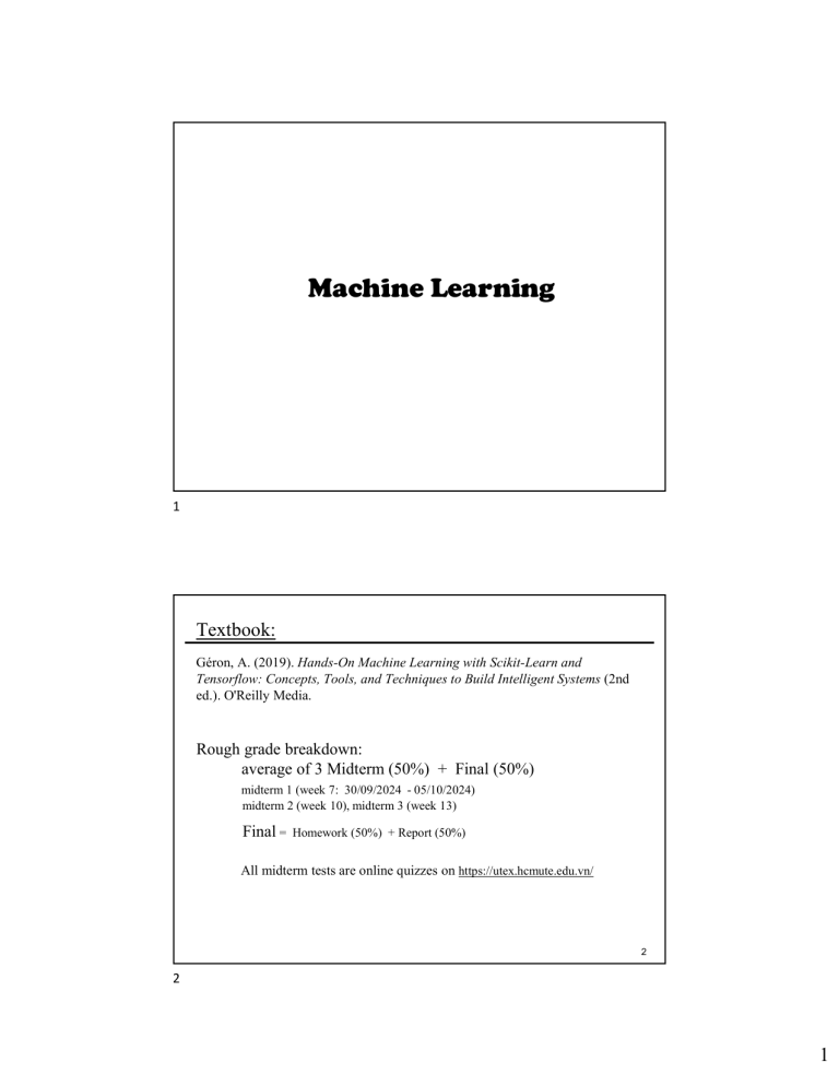 Machine Learning Overview: Concepts & Techniques