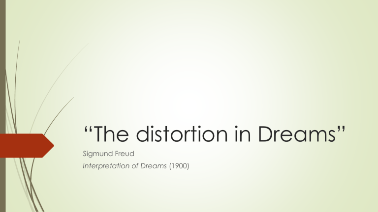 Freud's Dream Distortion: Psychoanalysis & Interpretation